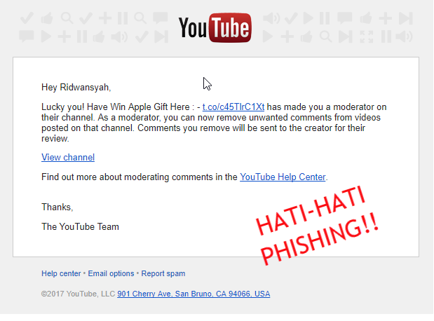Hati-Hati dengan Scam dan Phishing Model Baru menggunakan Youtube ...